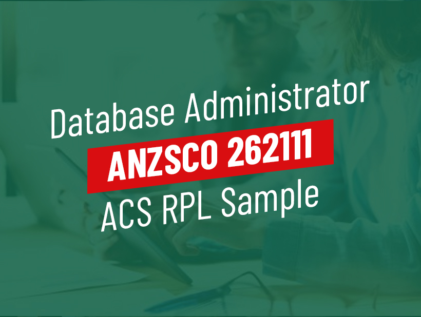 ACS RPL Sample for ICT Professionals | RPL assessment by ACS