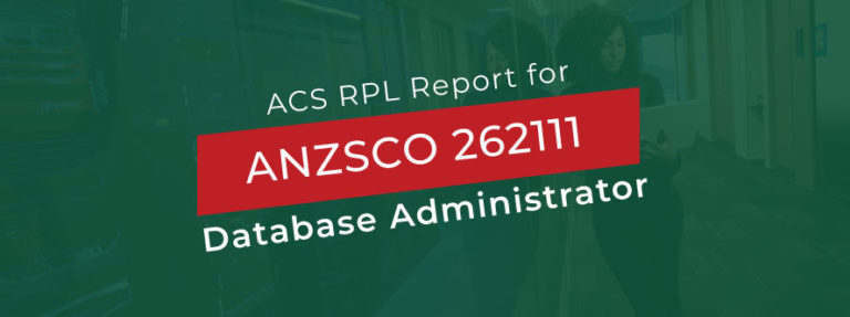 ACS RPL Sample for Database Administrator | ACSRPLReport.com