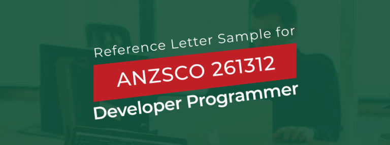 ACS Reference Letter Sample for Developer Programmer | ACSRPLReport.com