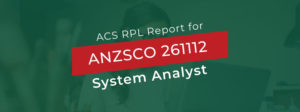 ACS RPL Sample for Systems Analyst | ACSRPLReport.com