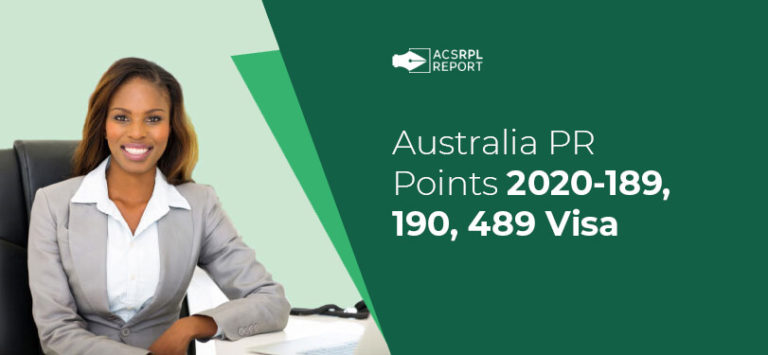 Australia PR Points 2020-189, 190, 489 Visa| ACSRPLReport.com